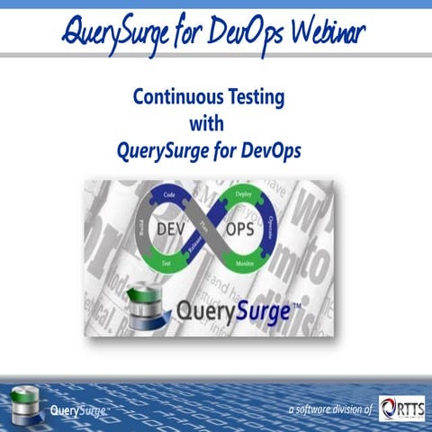 Querysurge For Devops Ppt 9219