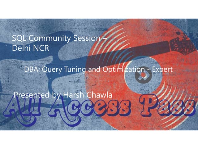 Query Tuning Optimization Ppt 3473