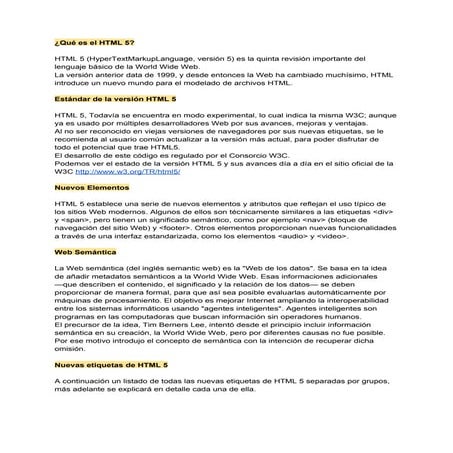 Presentación Multimedia - HTML5 | PPTX