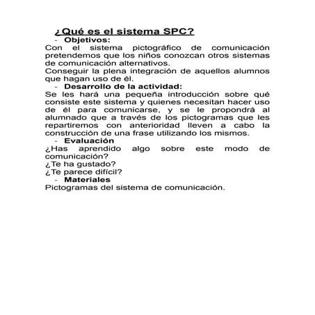 Qué es el sistema spc.. | DOCX