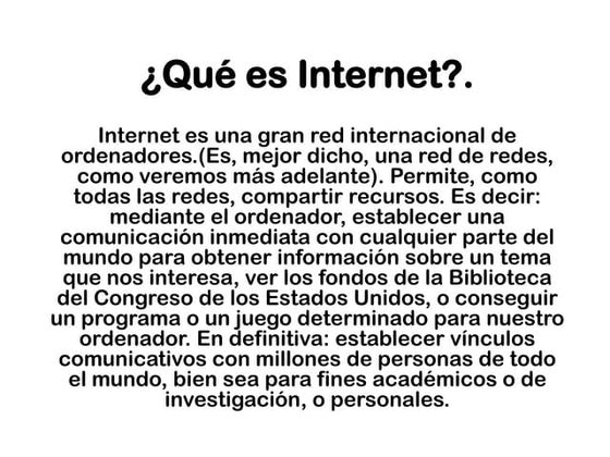 Qué es internet | PPT