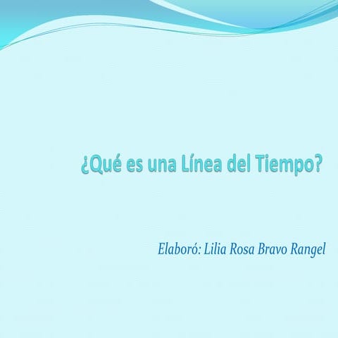 Qué es la linea del tiempo | PDF