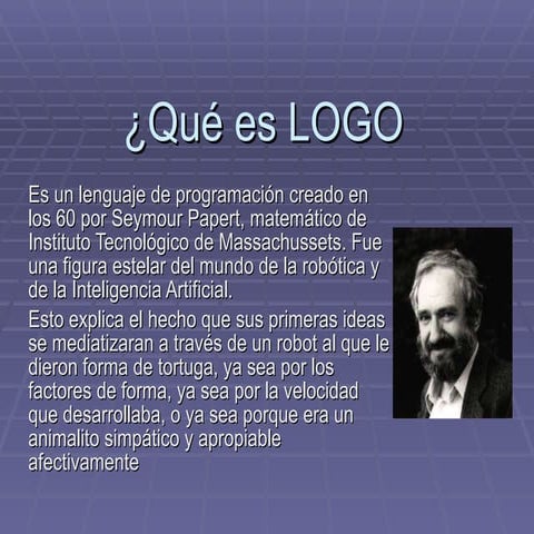 ¿Qué es LOGO? | PPT