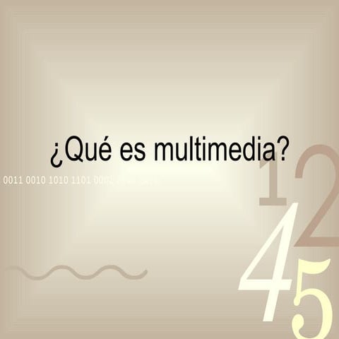 Qué es multimedia | PPT