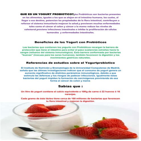 Que son yogurt probioticos | DOCX