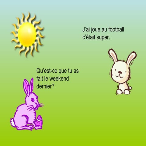 Qu Est Ce Que Tu As Fait Le Weekend Dernier | PPT