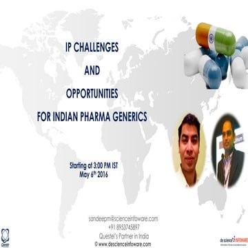 Questel Orbit Webinar For Pharmaceutical Generics