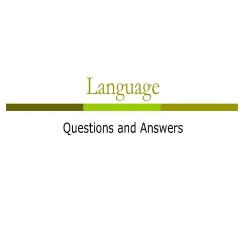 Question & Answer Session | PPT