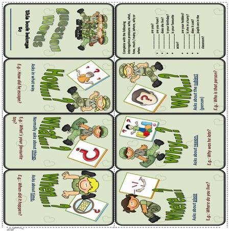 Question words-mini | PDF