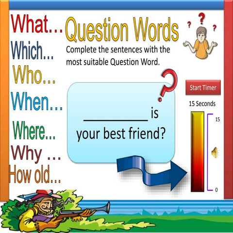 Question words excersices | PPTX
