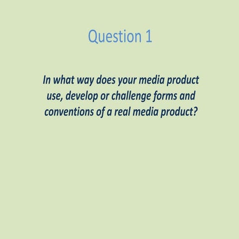 Question 1 | PPT