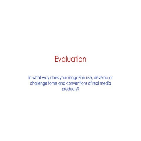 Evaluation: Question 1 | PPT