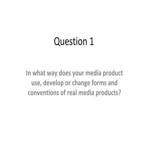 Question 1 | PPT