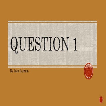 Question 1 | PPT