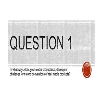 Question 1 | PPT