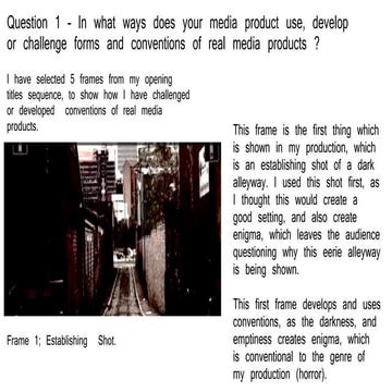 Question 1 - Media | PPT