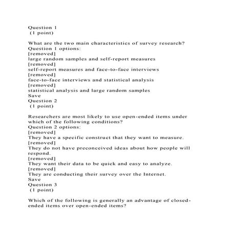 Question 1 (1 point)What are the two main characteristics of s.docx