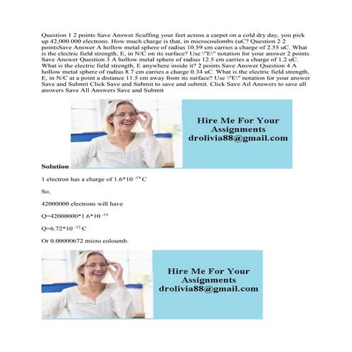 Question 1 2 points Save Answer Scuffing your feet across a carpet on.docx