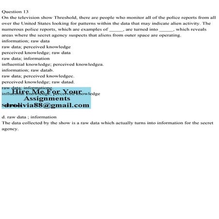 Question 13On the television show Threshold, there are people who .pdf