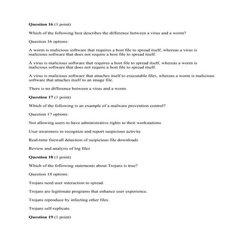 Question 16 (1 point) Which of the following best describes the diff.pdf