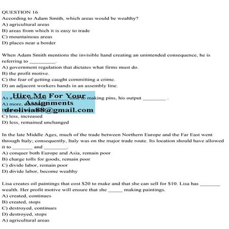 QUESTION 16According to Adam Smith, which areas would be wealthy.pdf