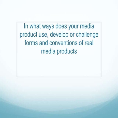 Music video project presentation | PPT