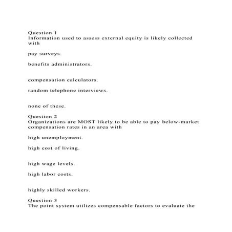 Question 1Information used to assess external equity is likely c.docx