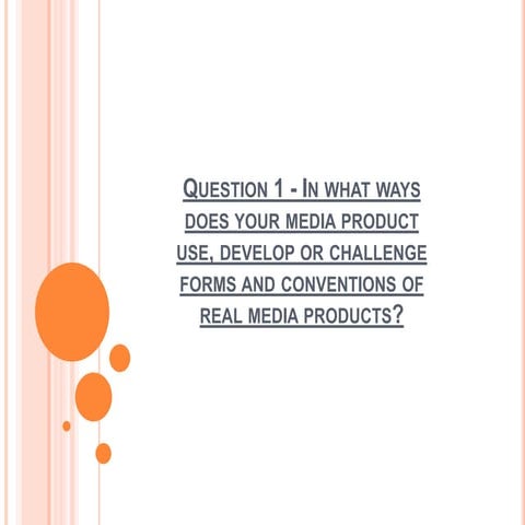 Question 1 media coursework | PPT