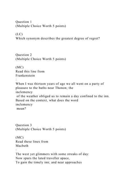 Frankenstein Chapter 2, Excerpt 2By Mary ShelleyVictor Frank.docx ...