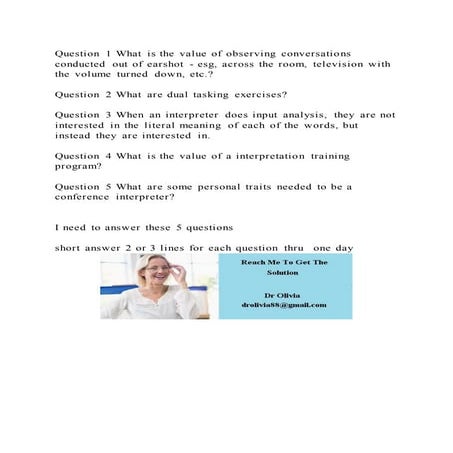 Question 1 What is the value of observing conversations conducted ou | DOCX