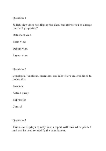 Data Types And Field Properties | PPT