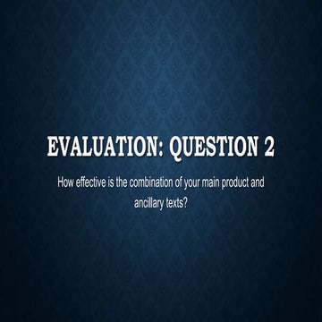 Question 2 | PPT