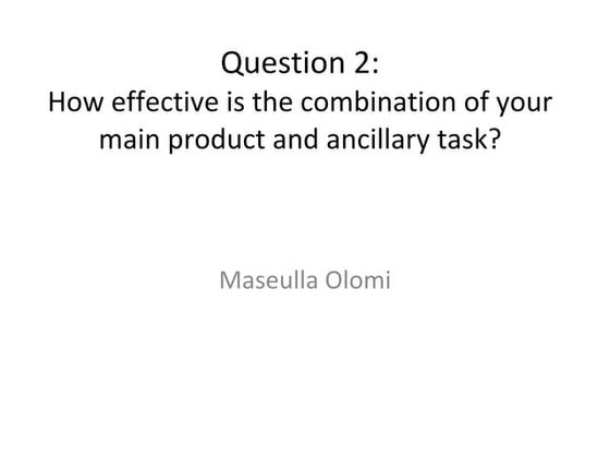 Evaluation 1 | PPTX | Video Production | Content Production