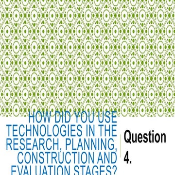 Evaluation, Question 4 | PPTX