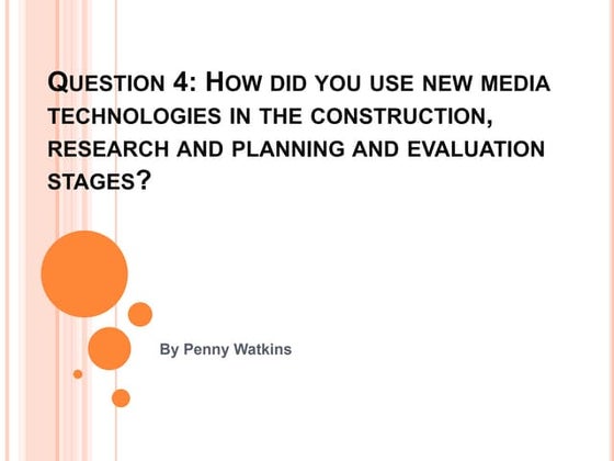 Evaluation 4 | PPT