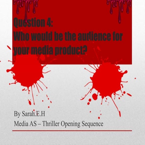 Audience questionnaire pptx | PPTX