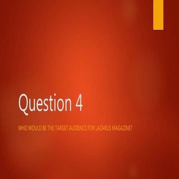 Question 4 | PPT