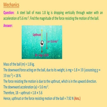 Question on Vertical Motion | PPTX