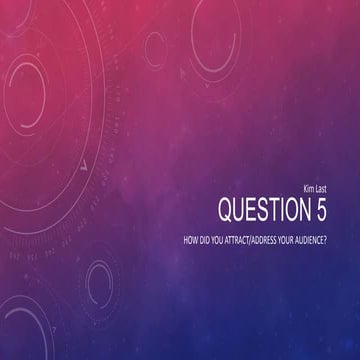 Question 5 | PPT