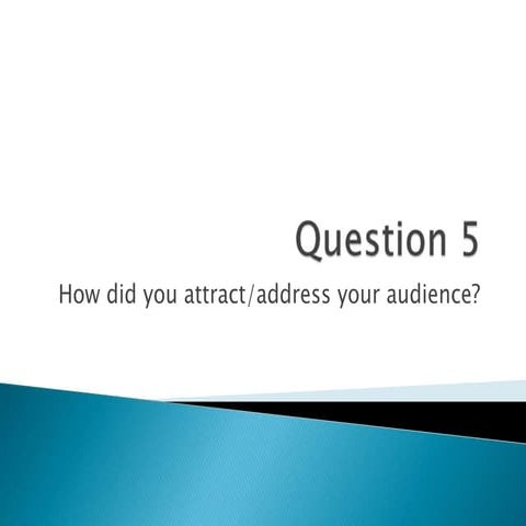 Question 5 | PPT