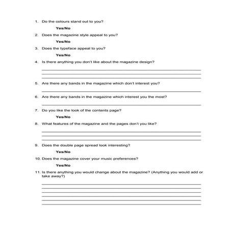 Question 5, feedback questionair | DOCX