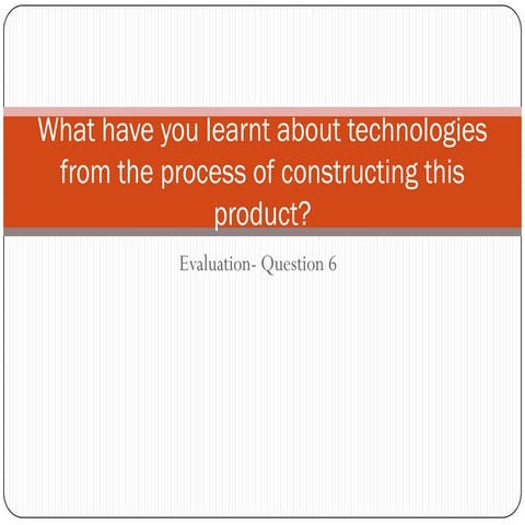 Question 6 | PPT