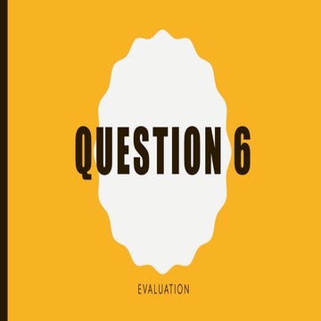 Question 6 | PPT