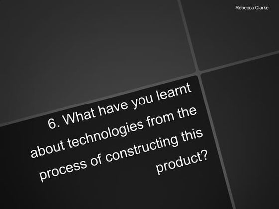 Technical skills learnt | PPT