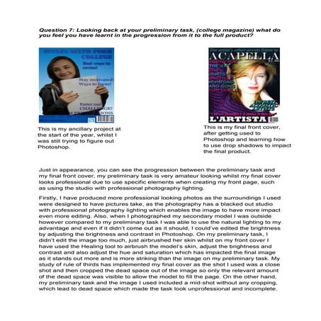 Progression from first draft to final draft | PPTX