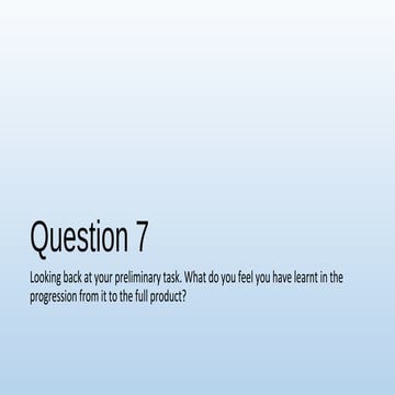 Question 7 | ODP