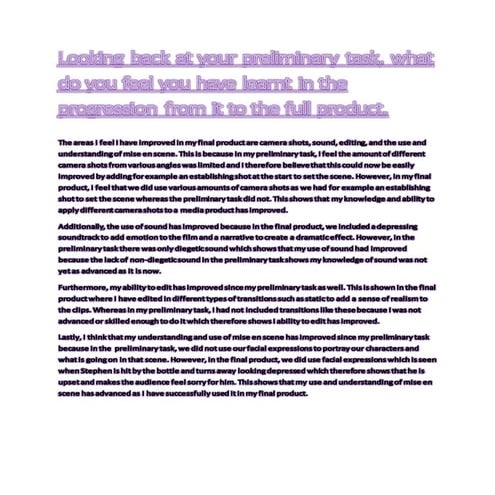 Evaluation- Question 7 | DOCX