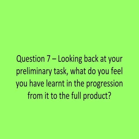 Question 7 | ODP | Technology & Computing