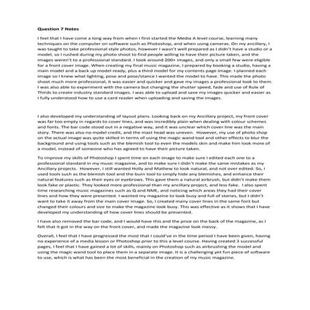 Question 7 notes | PDF