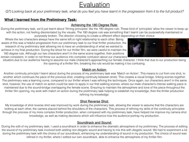 Preliminary Task Evaluation Report Final | DOC